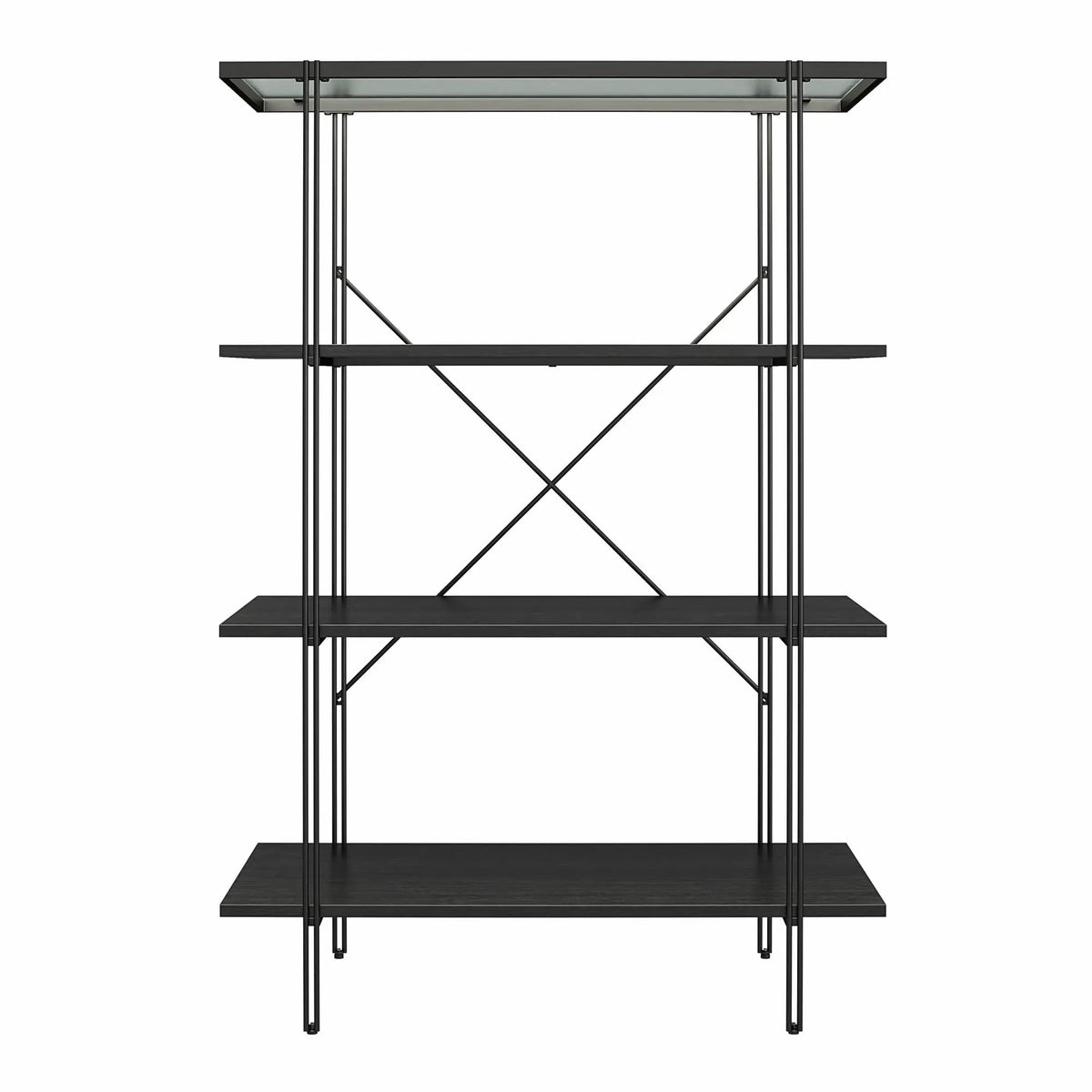 Wainwright Reol m. fire hylder, Sort eg – UNOLIVING.COM